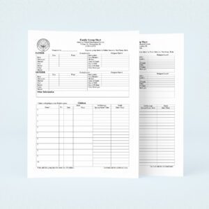 Standard Family Group Sheets - AFGS.org